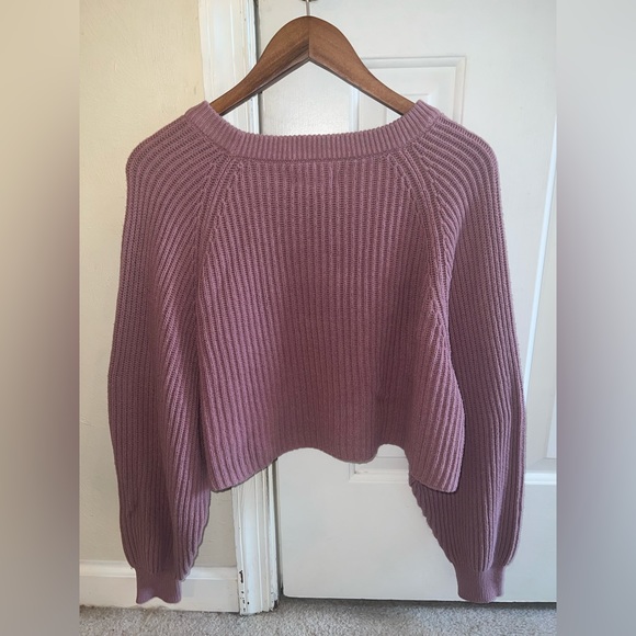Aeropostale | Sweaters | Dusty Rose Cropped Pink Sweater | Poshmark